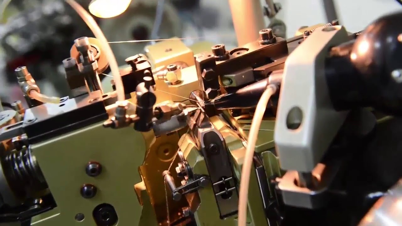 automatic gold iron steel chain making machine video - YouTube