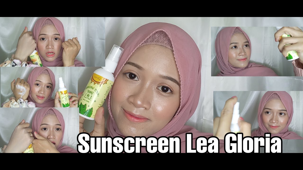 Review Sunscreen Lea Gloria | Sunscreen Spray murah - YouTube