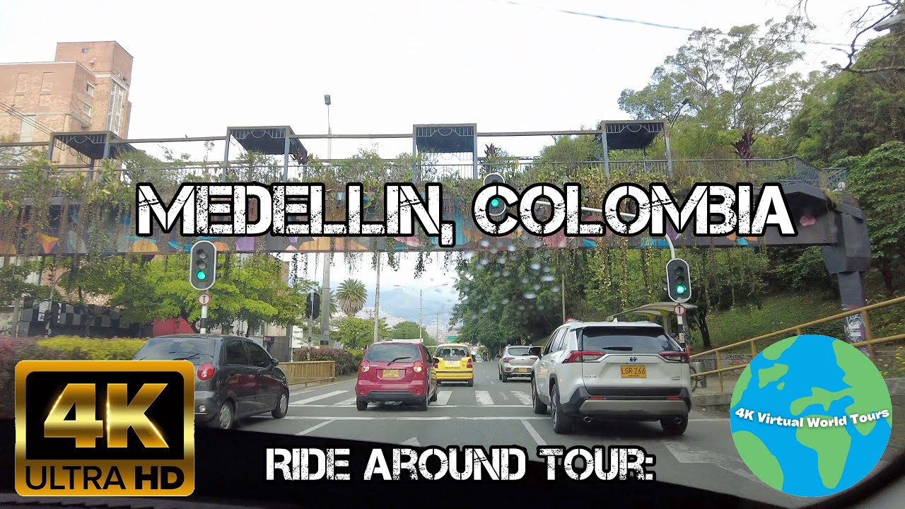 Communa 13 - El Poblado ride around | Medellin, Colombia | 4K Virtual ...