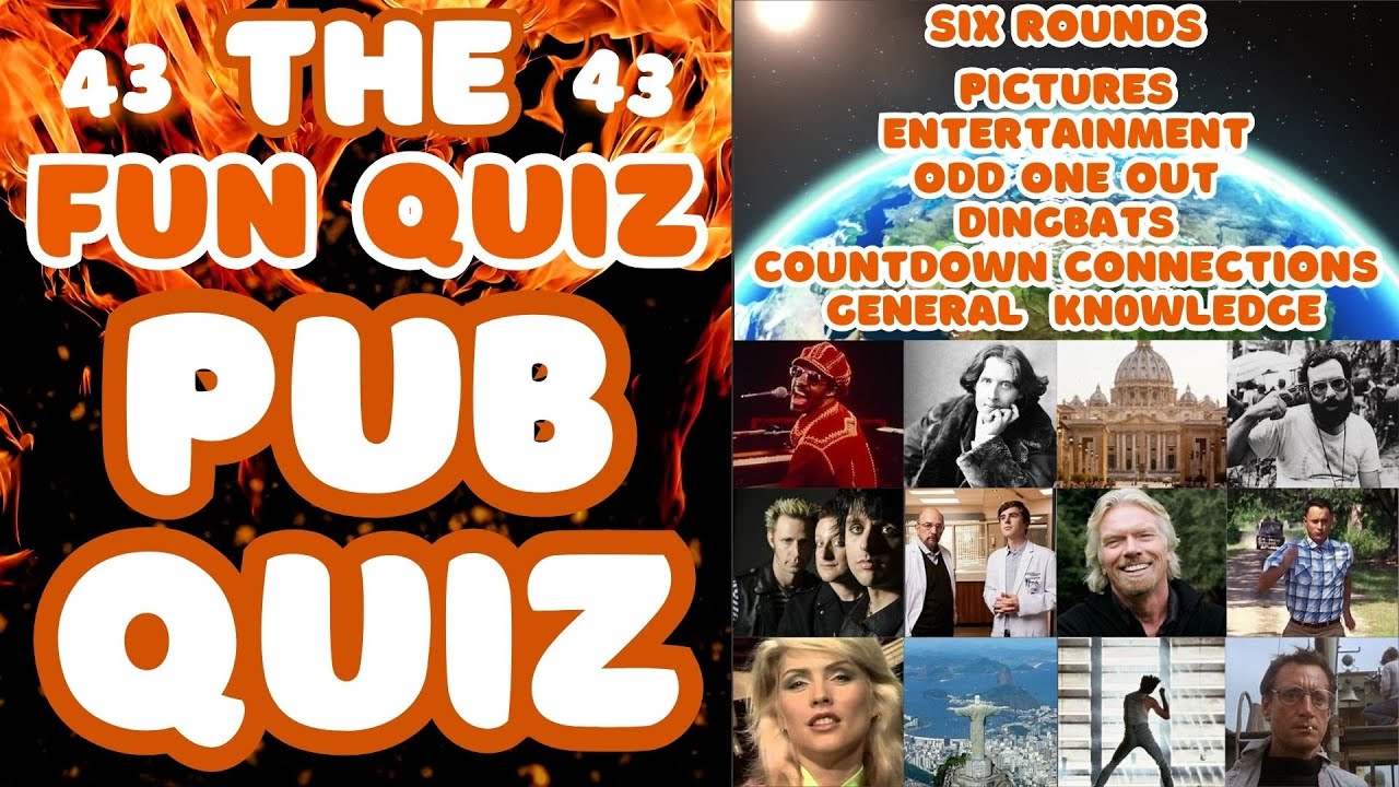 The PUB QUIZ No43 - 6 Different Rounds - 33 Questions & Answers - 49 ...