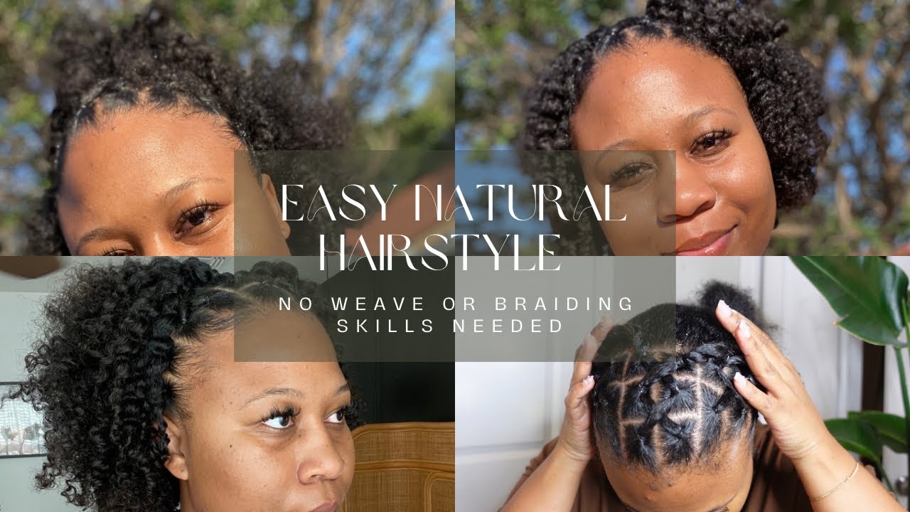 Natural Hairstyle Tutorial | Easy to recreate -hair inspo - YouTube