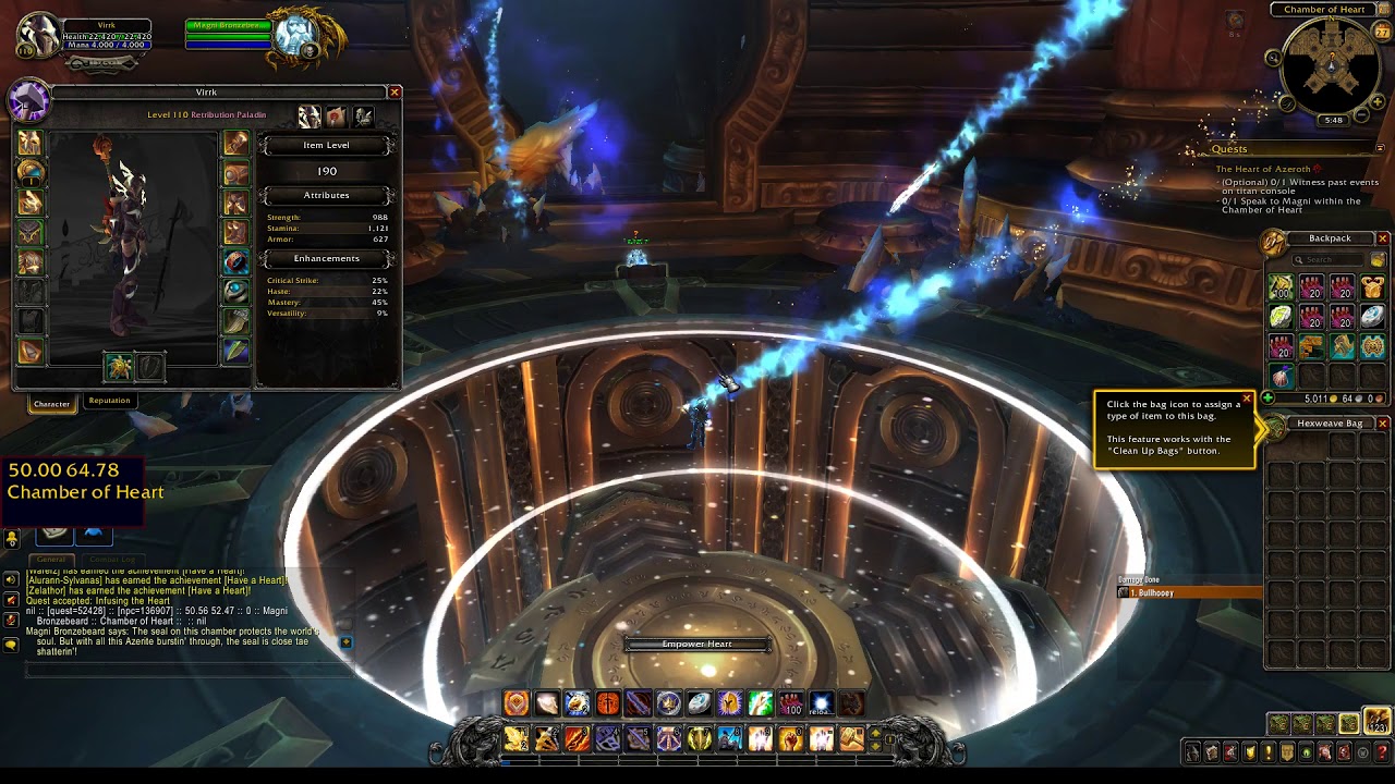 Infusing the Heart WoW Quest - YouTube