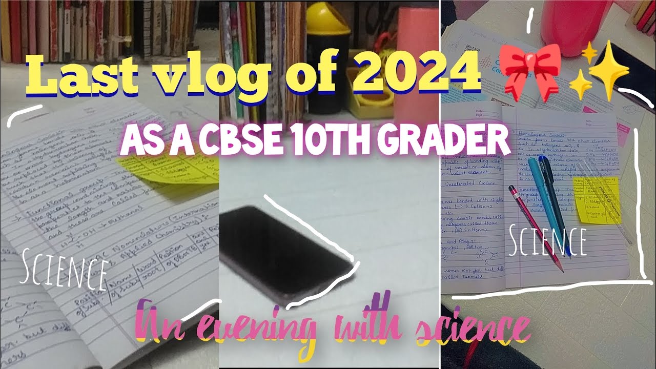 *Last vlog of 2024* 🎀 evening study routine as a CBSE class 10th grader ...