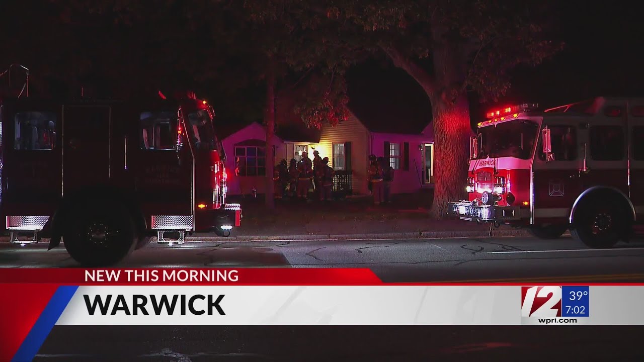 1 hurt in Warwick house fire - YouTube