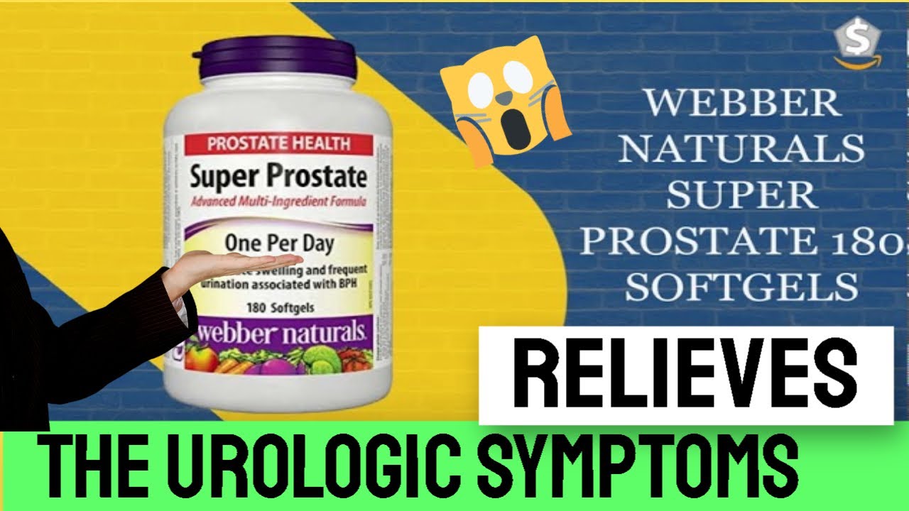 Webber Naturals Super Prostate 180 softgels - 1 Per Day Formula - YouTube
