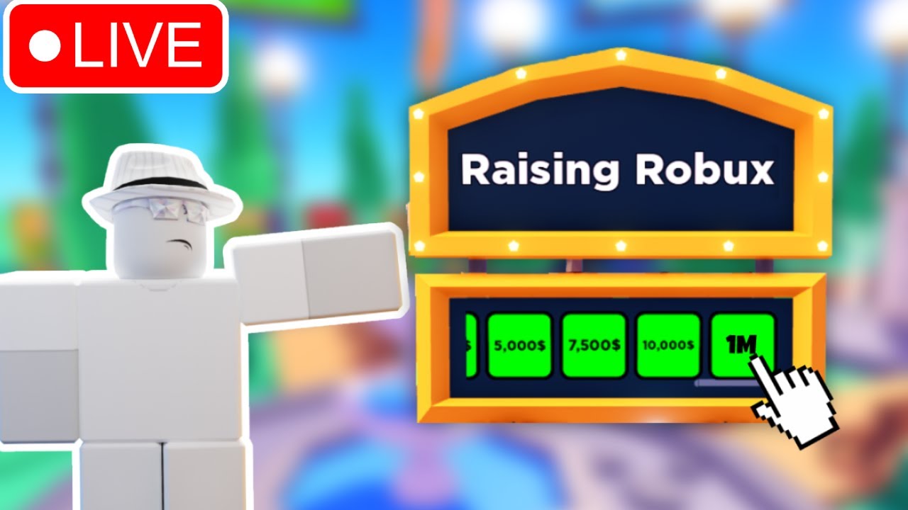 🔴LIVE🔴 | RAISING ROBUX IN PLS DONATE - YouTube