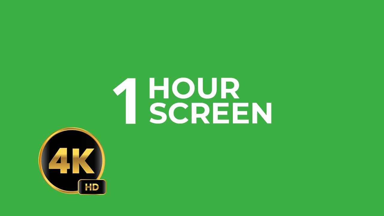 1 Hour of Plain Green Screen #4k #greenscreen #greenbackgroundvideo # ...