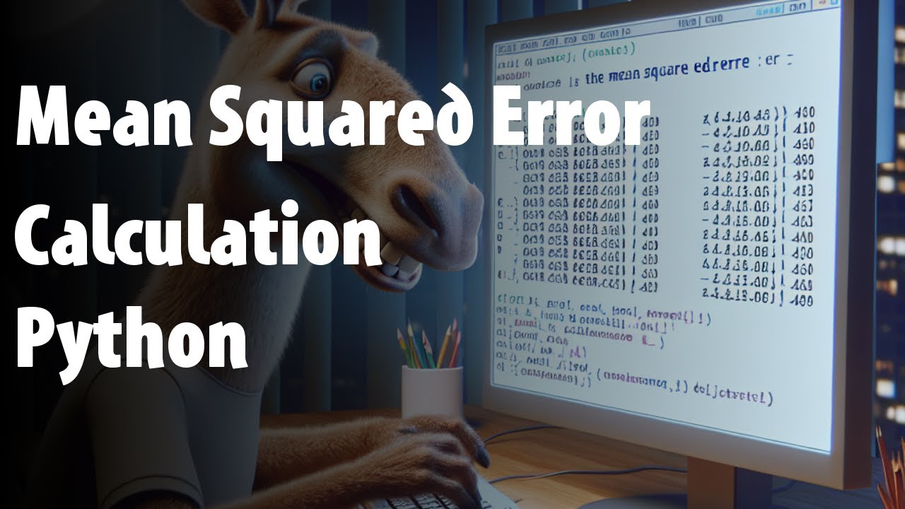 Mean squared error calculation with Python - YouTube