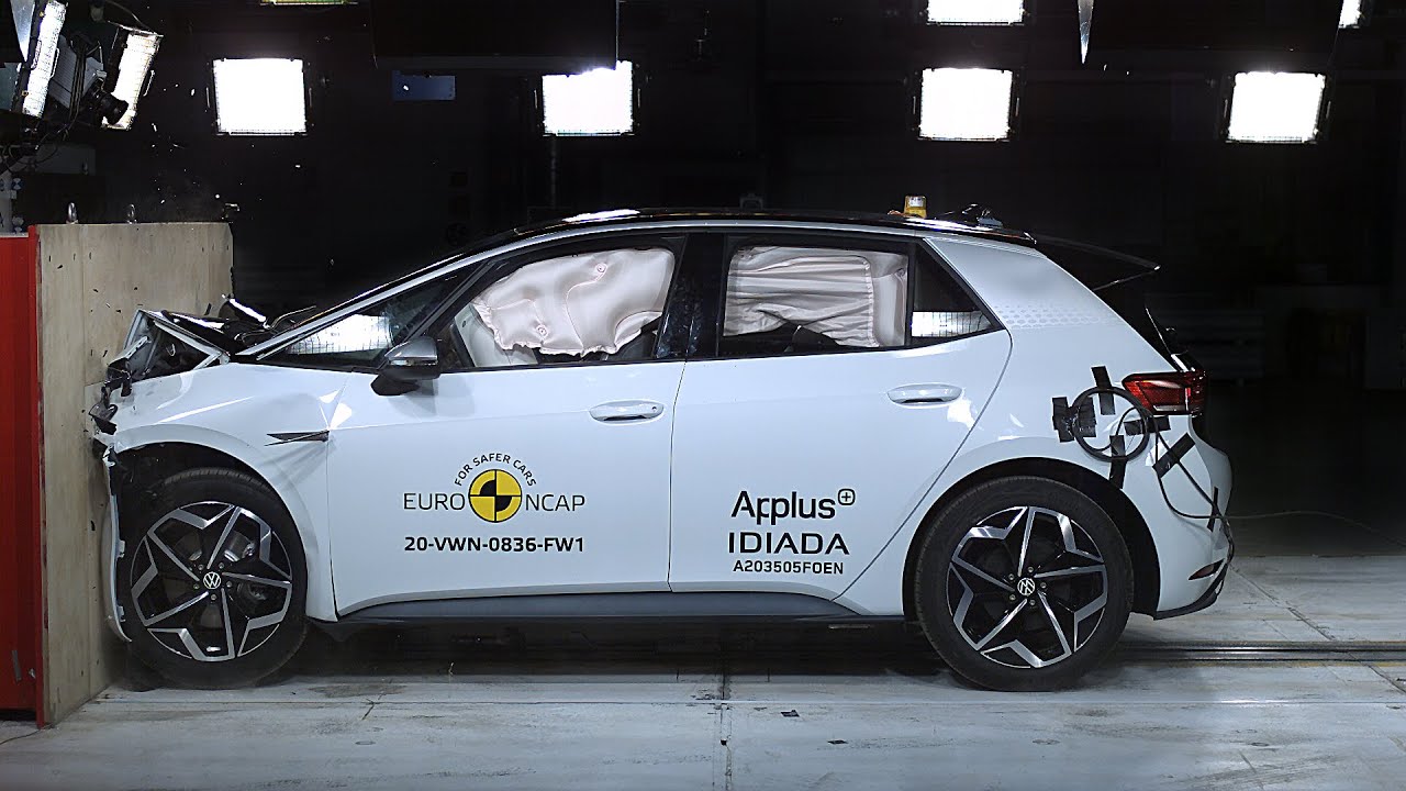 2020 Volkswagen ID 3 Electric Car Crash Test & Safety Tests - YouTube