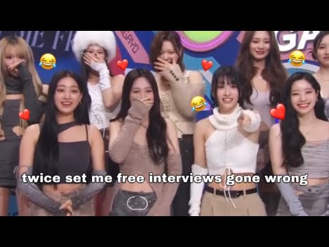 twice set me free interviews gone wrong - YouTube