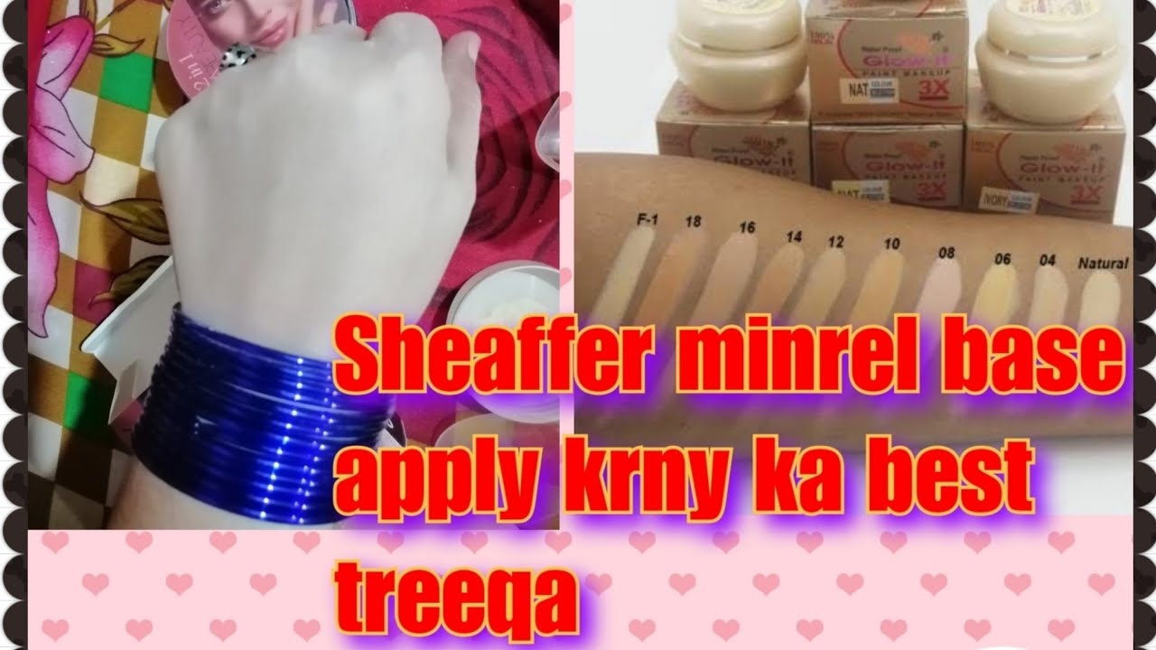 How to apply Powder foundation sheaffer powder foundation - YouTube