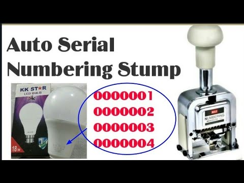 Auto Numbering Machine Unboxing | Serial Number Machine | Add Serial ...