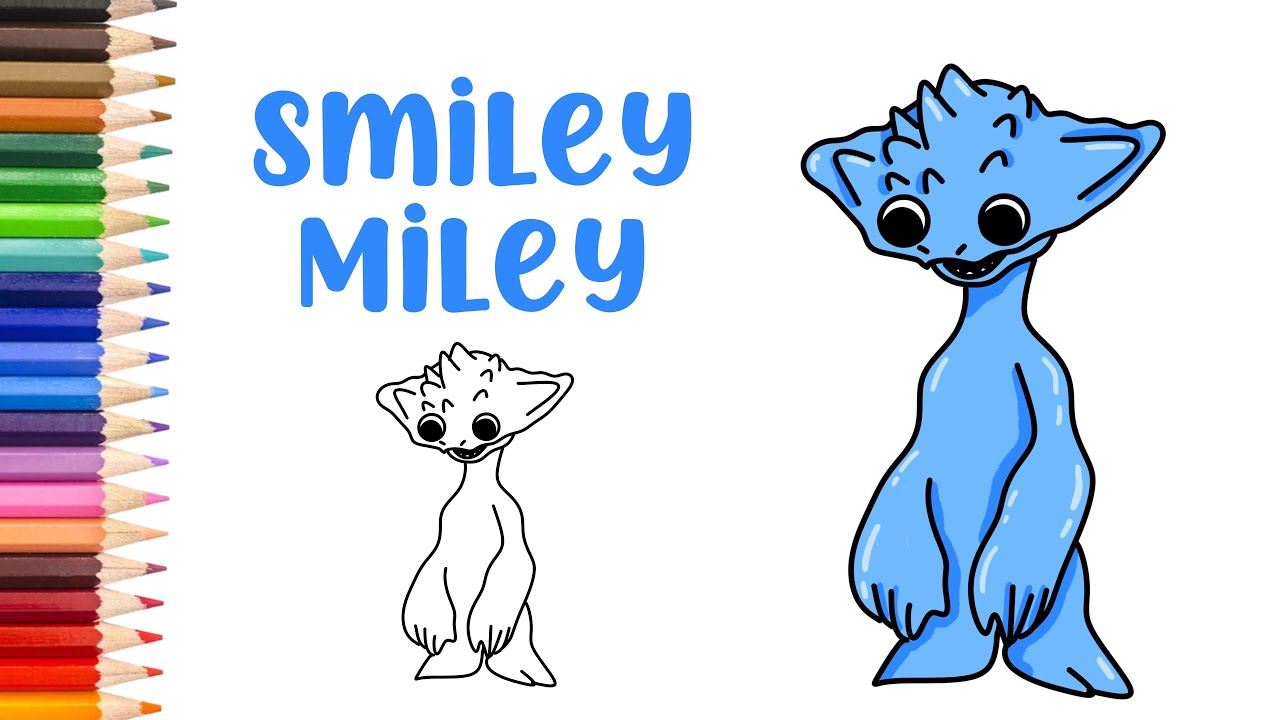 How to Draw Smiley Miley | Garten Of Banban 4 Easy || Easy Step By Step ...