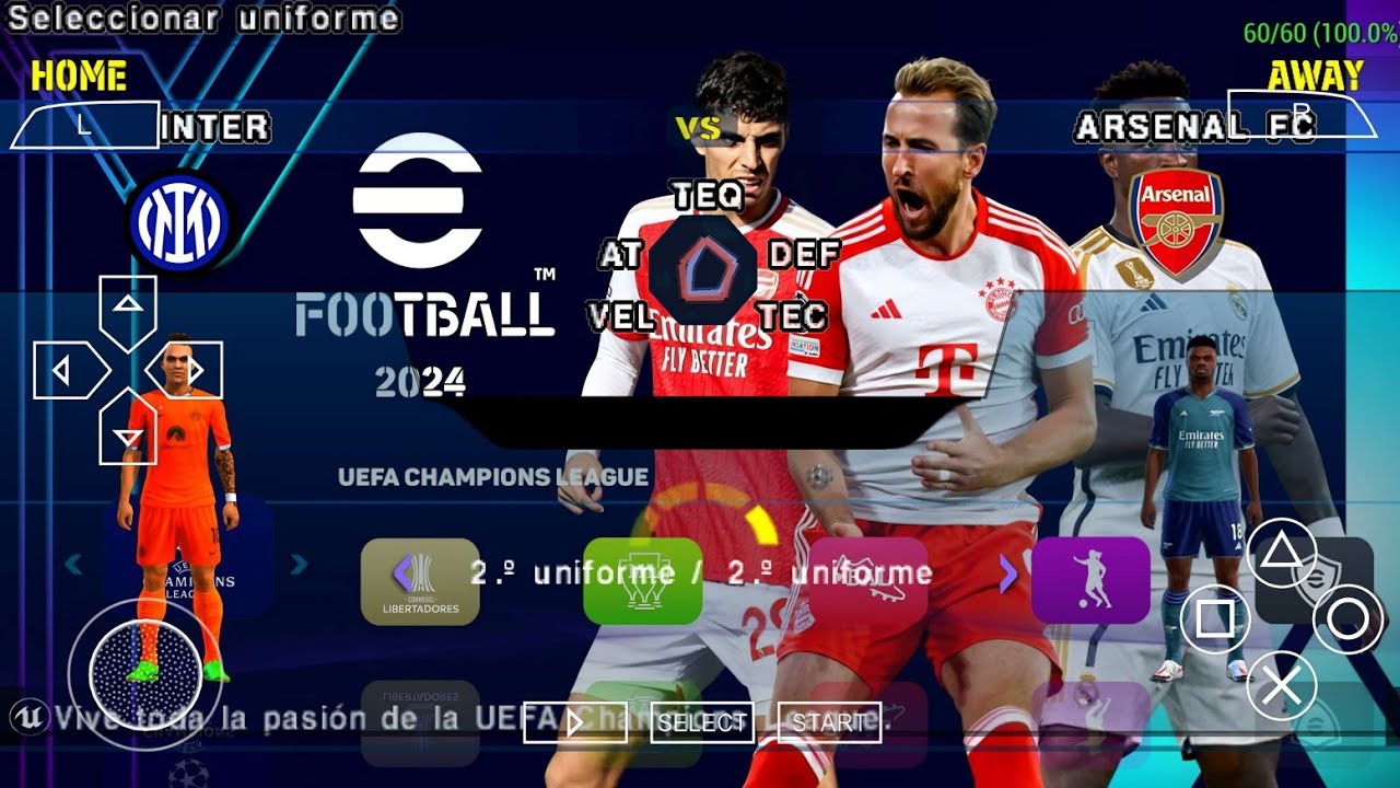 PLAY eFOOTBALL PES 2024 PPSSPP ANDROID NEW UPDATE FULL TRANSFERS & KITS ...