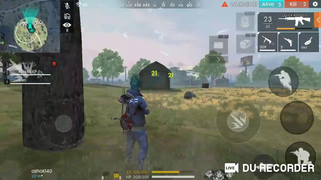 garena free fire Live streaming with du recorder - YouTube