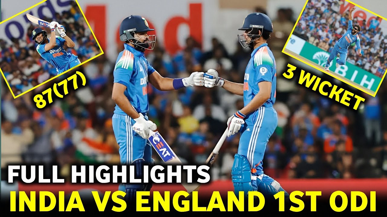 India vs England 1st ODI Highlights | IND vs ENG | IND vs ENG 1st ODI ...
