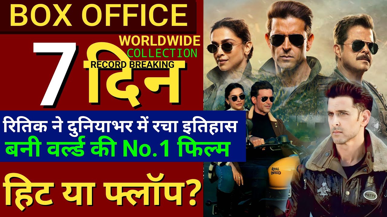 Fighter Box Office collection,Hrithik Roshan,Fighter Movie 6th Day Box ...
