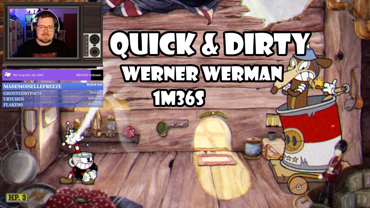 🐀 CUPHEAD Boss Guide: Werner Werman (1m36s) - YouTube