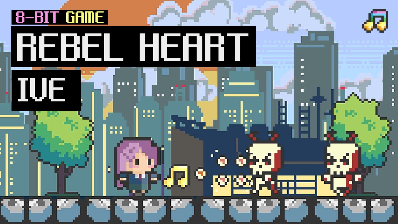 IVE / Rebel Heart (8-bit Game) - YouTube