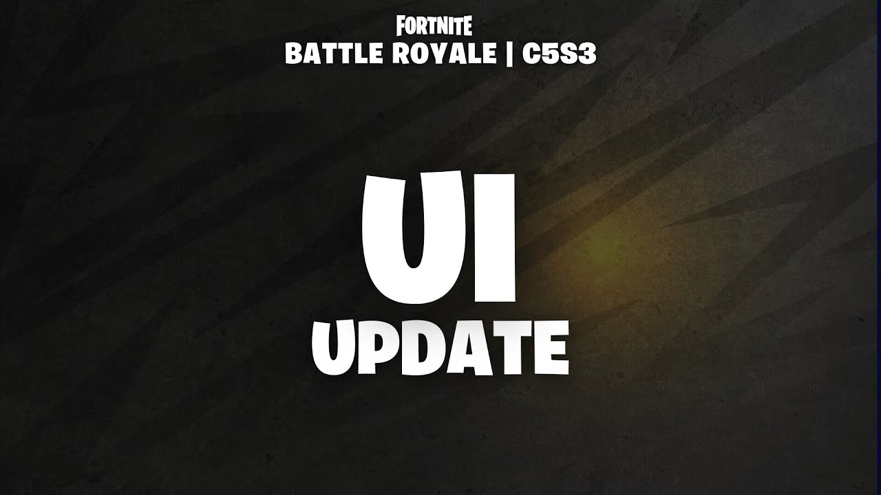 Fortnite New UI - YouTube