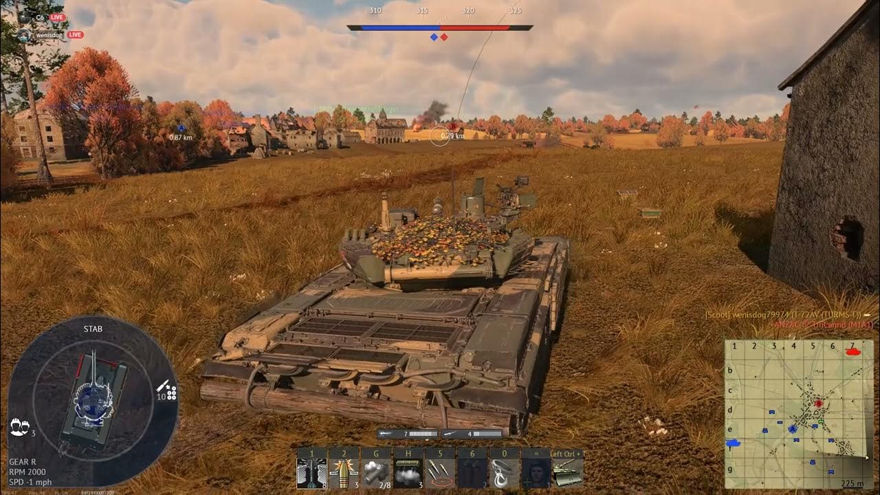 War Thunder | T-72 av turms tanks a shot and takes out two enemy's - YouTube