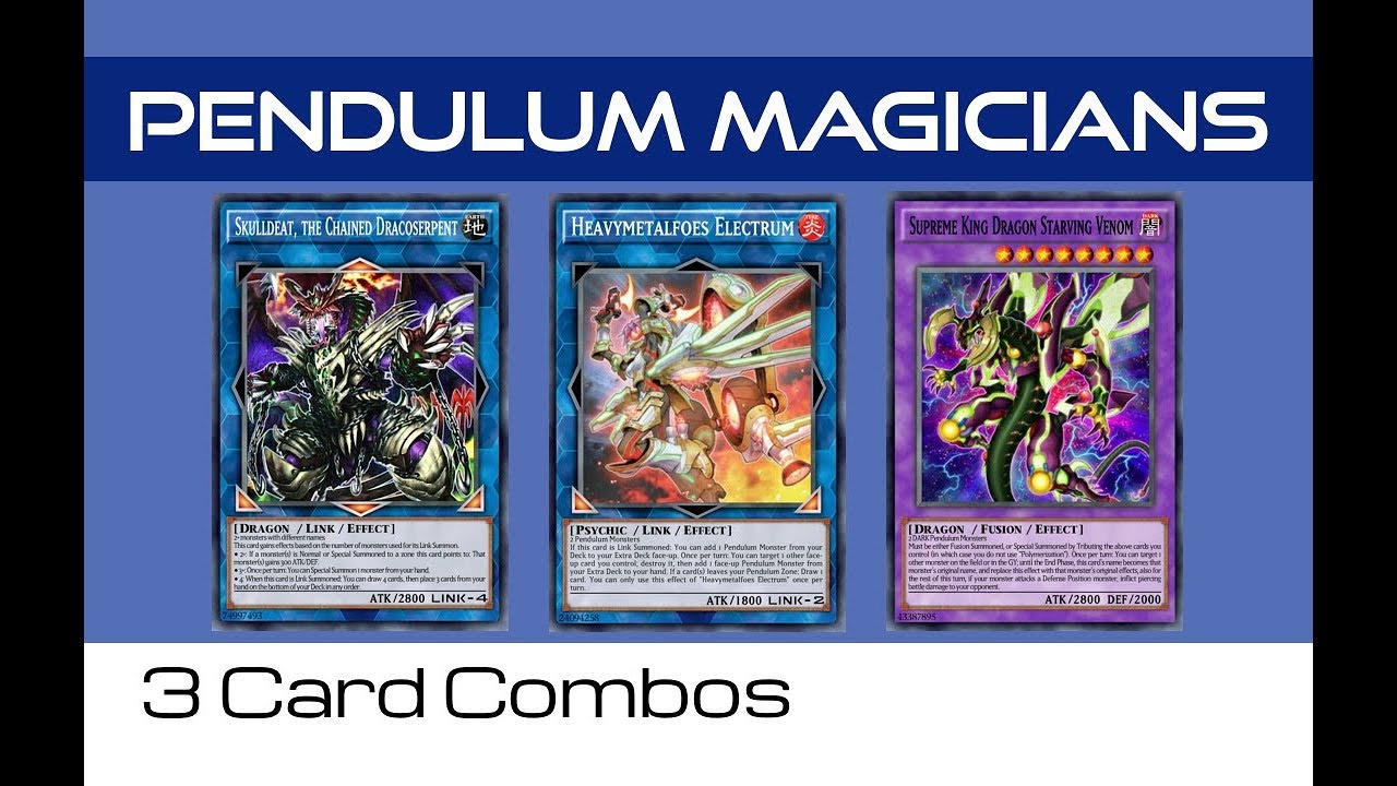 Yu-Gi-Oh! Pendulum Magicians CRAZY 3 Card Combos ft. Saryuja Skull ...