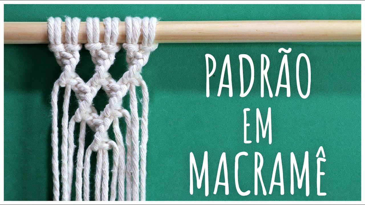 Tutorial Macramê Iniciantes: Padrão em Nó Espiral/DNA - YouTube