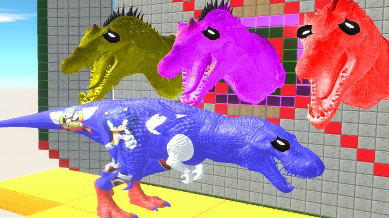 Epic Punch vs Dinosaur Hulk T Rex , Dinosaurs Fighting in Jurassic ...