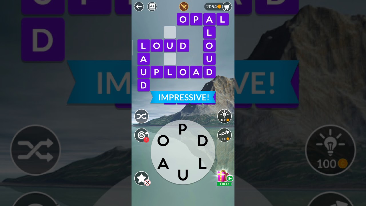Wordscapes Mountain Scale Level 369-384 Answers - YouTube