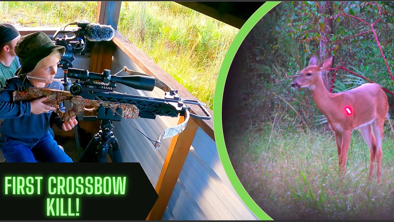 First deer with crossbow! Florida Deer Hunting 2021 - YouTube