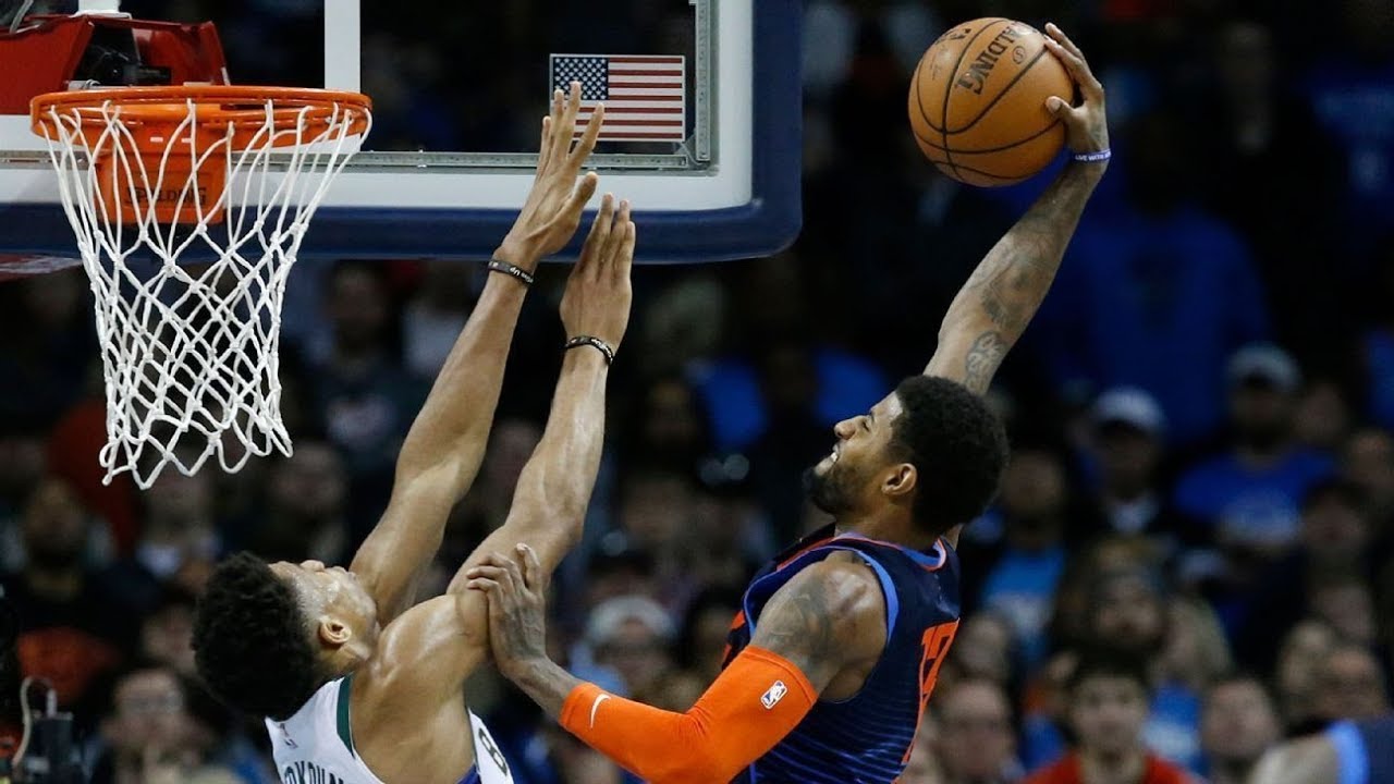 Paul George Dunk On Dwight Howard