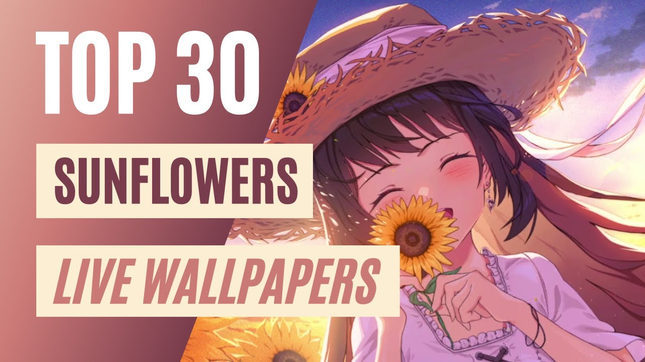 TOP 30 Best Sunflowers Live Wallpapers🌻 [Wallpaper Engine]⚙️ - YouTube
