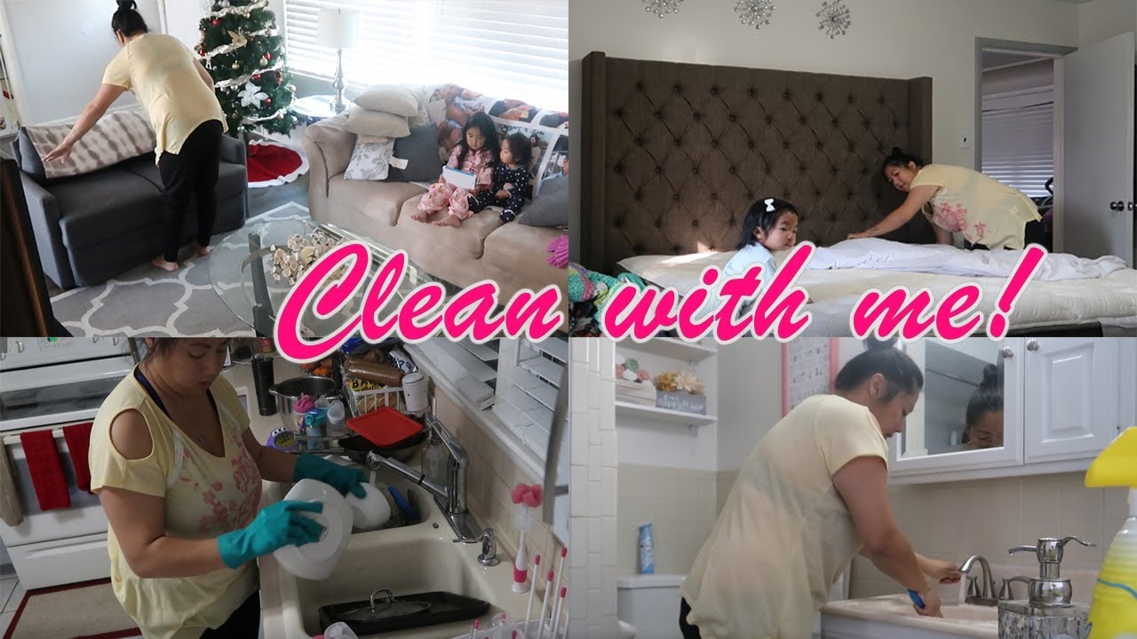 Motivation Time Lapse Cleaning Routine with 2 toddlers ...