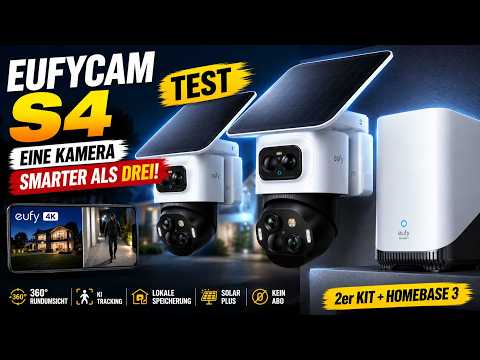 eufyCam S4 Test – Diese Kamera ersetzt 3 andere! 😳 360° KI-Tracking im Praxistest #eufy #eufycam