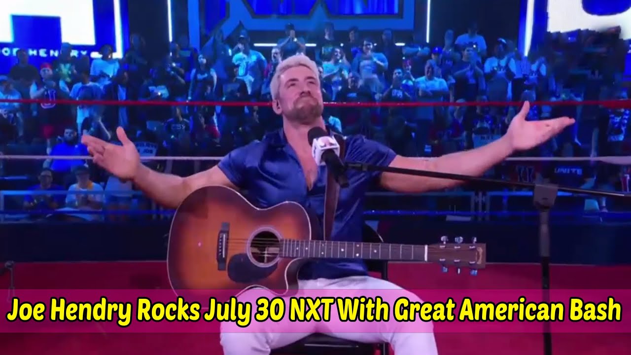 Joe Hendry Rocks July 30 WWE NXT With Great American Bash Concert - YouTube