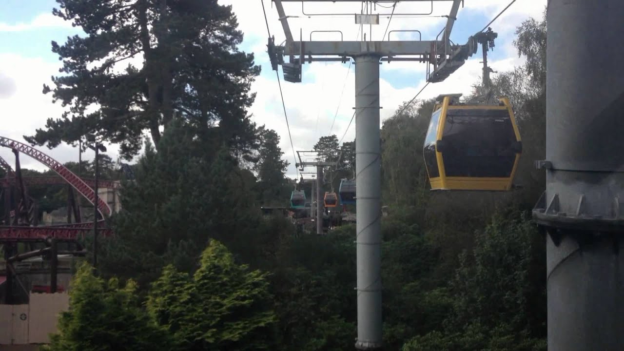 JUST...riding the Cable Cars at Alton Towers in HD - YouTube