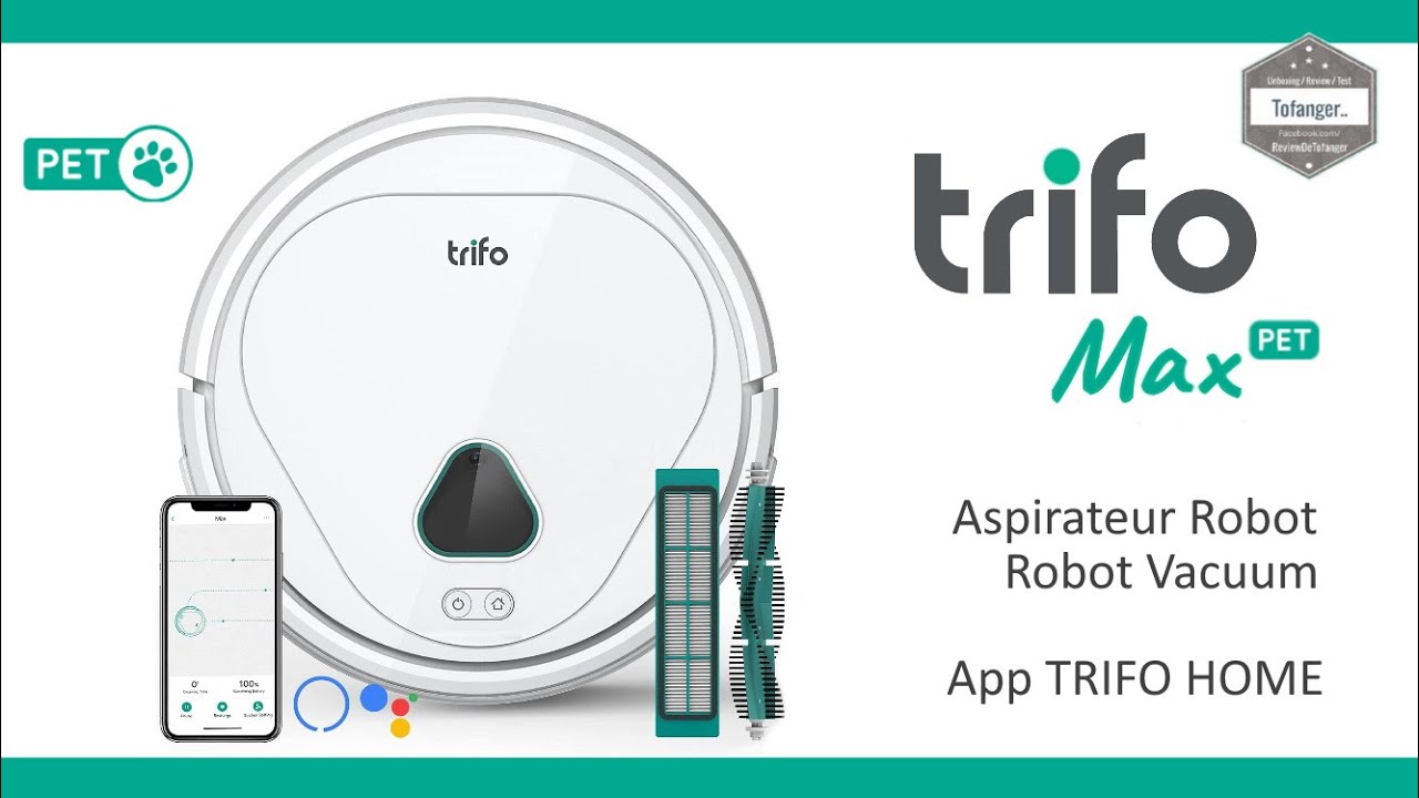 Aspirateur Robot Trifo MAX Pet - App Trifo Home - Caméra de ...