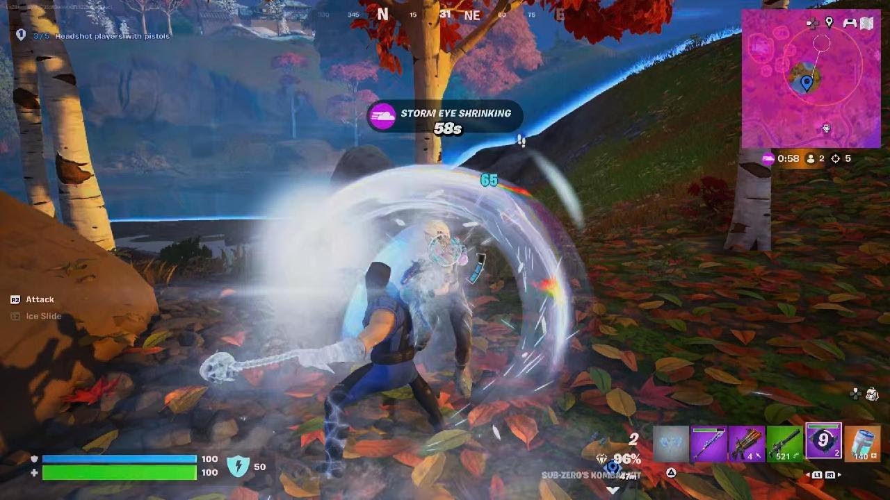 Fortnite Sub-Zero Finishing Move On Opponent - YouTube