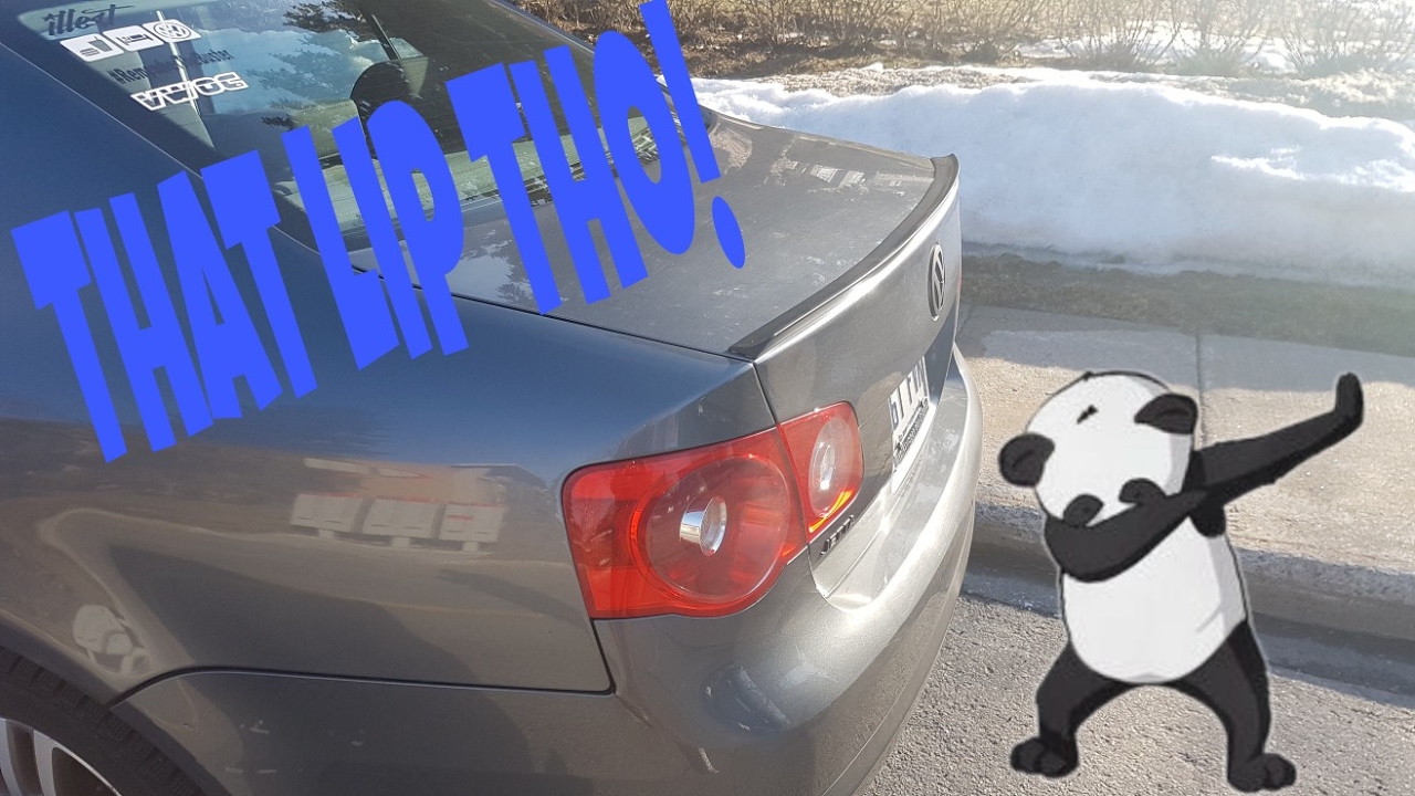 Ecs Tuning Trunk Lip Spoiler Unboxing/Install - Mk5 Jetta - YouTube