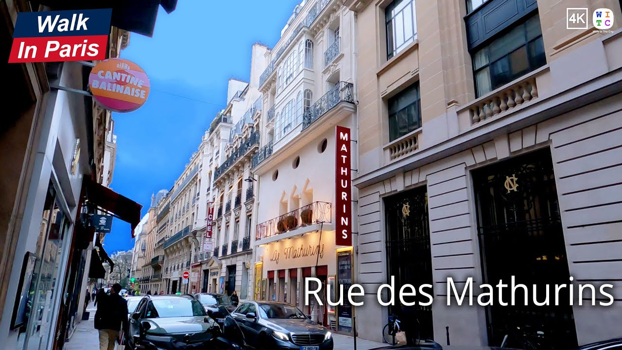 Rue des Mathurins (4K) | Paris Walking Tour - YouTube