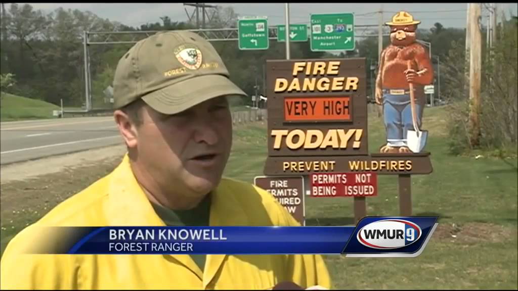 Brush fire danger in New Hampshire remains very high - YouTube