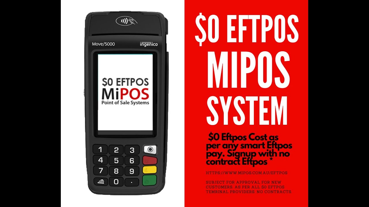 Zero $0 Cost EFTPOS fees from MiPOS Software. #mipos #pos # ...