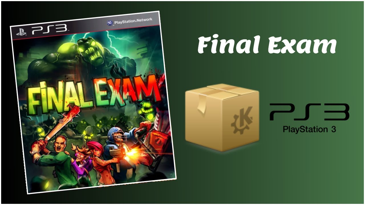 Final Exam PKG PS3 - YouTube
