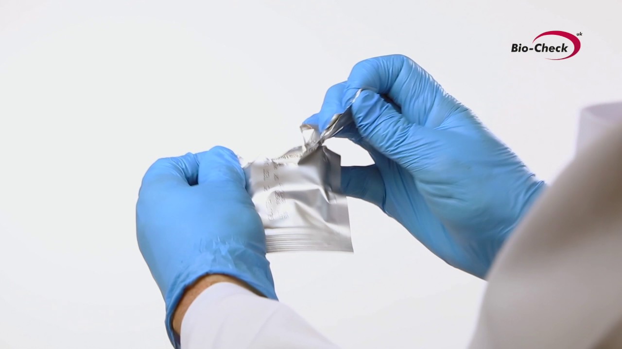 Bio-Check's Gluten-R5 FlowThrough Swab test - YouTube