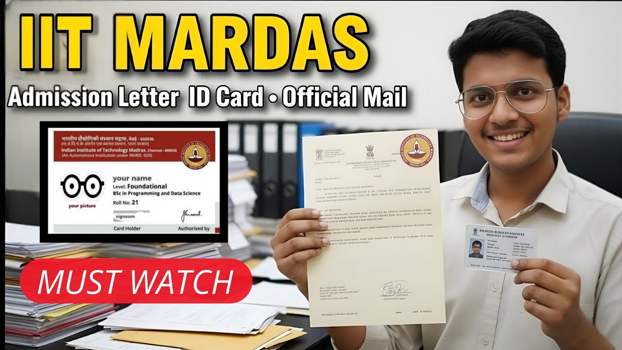 All About IIT Madras Admission Letter, ID Card, Societies & Official ...