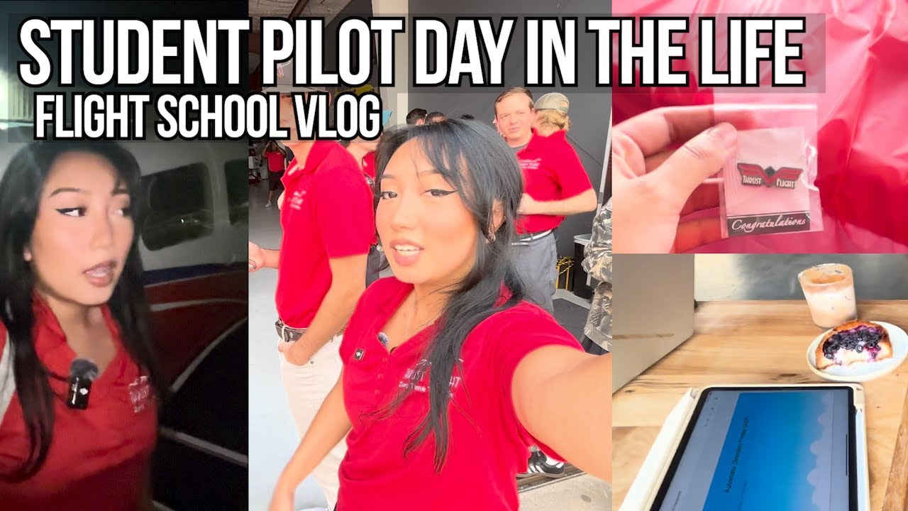 What It's Like Going to Flight School | Student Pilot Vlog 👩‍ ️📚 Lesson ...