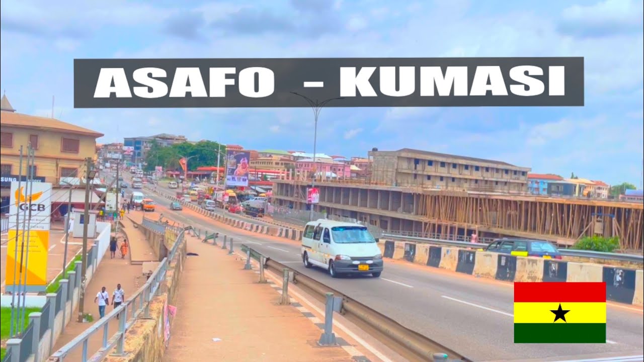 Kumasi, Asafo, Amazing Virtual Tour, Discover Asafo, Ghana, 4K 6fps ...