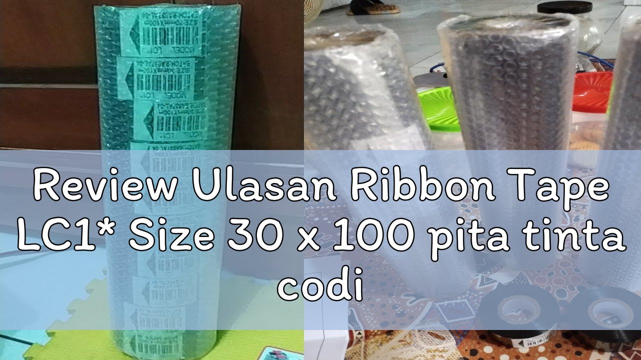 Review Ulasan Ribbon Tape LC1* Size 30 x 100 pita tinta coding expired ...