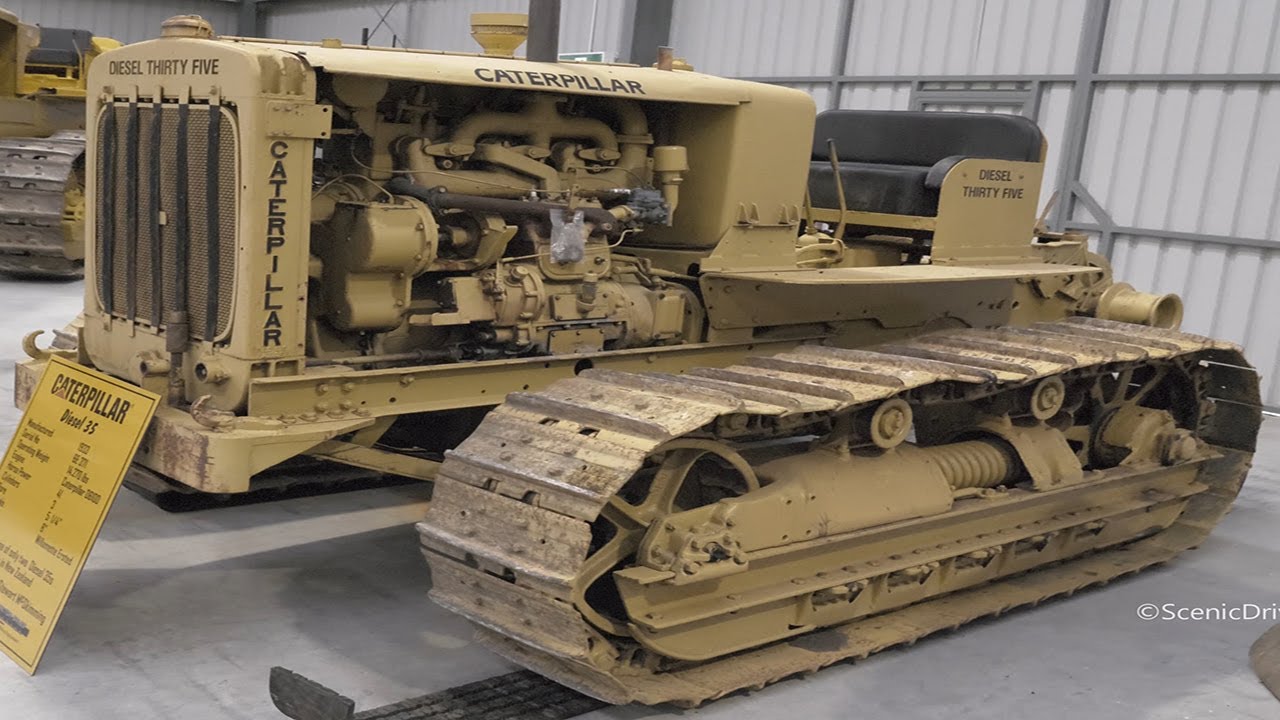 1933 Caterpillar Diesel 35 Crawler Tractor - YouTube