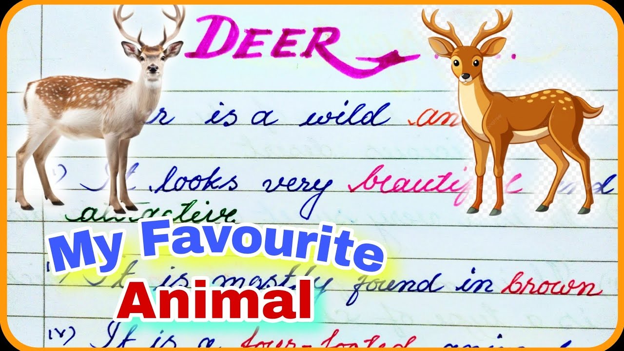 Deer essay in english/10 lines on deer in english/essay on deer in ...